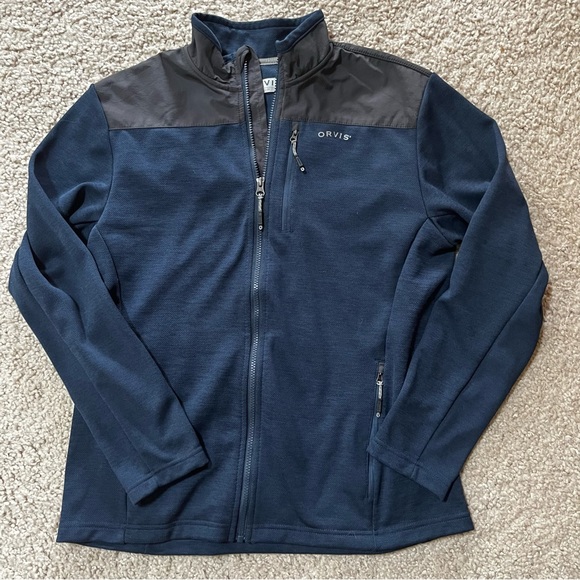 Orvis | Jackets & Coats | Orvis Bonded Mesh Fleece Full Zip Jacket ...